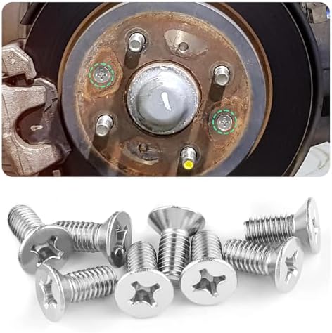 Amazon.com: 4PCS Stainless Steel Brake Disc Retaining Rotor Screws ...