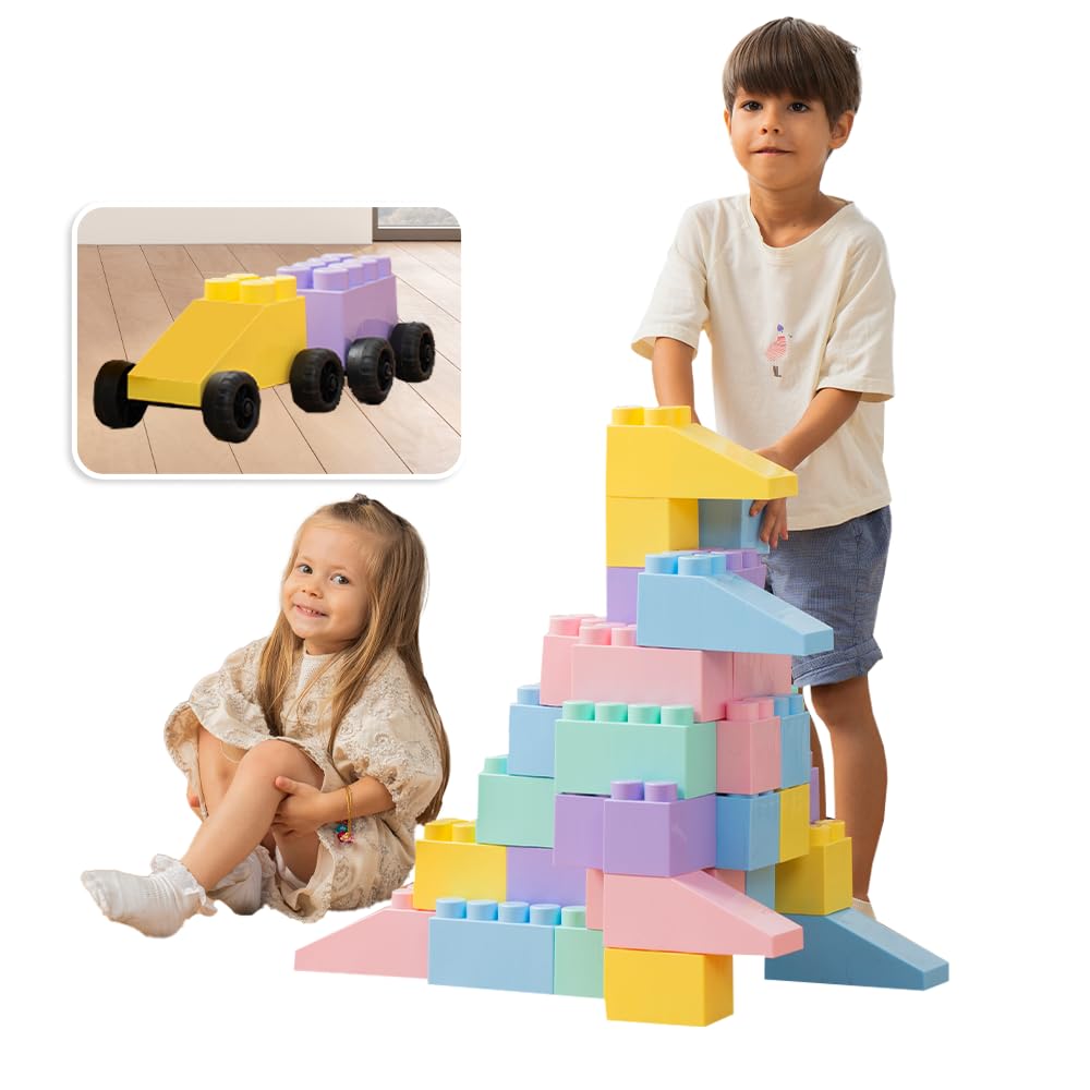 Amazon.com: PLATPORTS Big Jumbo Blocks, Giant Blocks, Big Blocks, Large ...