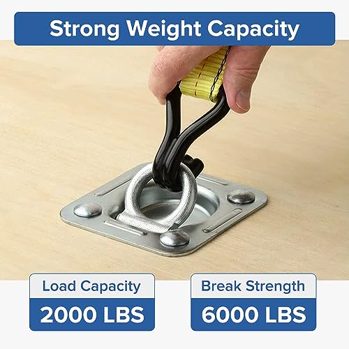 Snapklik.com : Donext Recessed D-Ring Tie Down Anchors