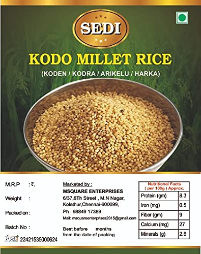Sedi Kodo Millets Unpolished And Natural Organic 1kg Other Names ...