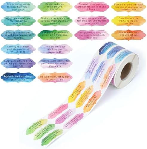 Amazon.com: YHNTGB 1400Pcs Bible Verse Sticker Scripture Inspirational ...