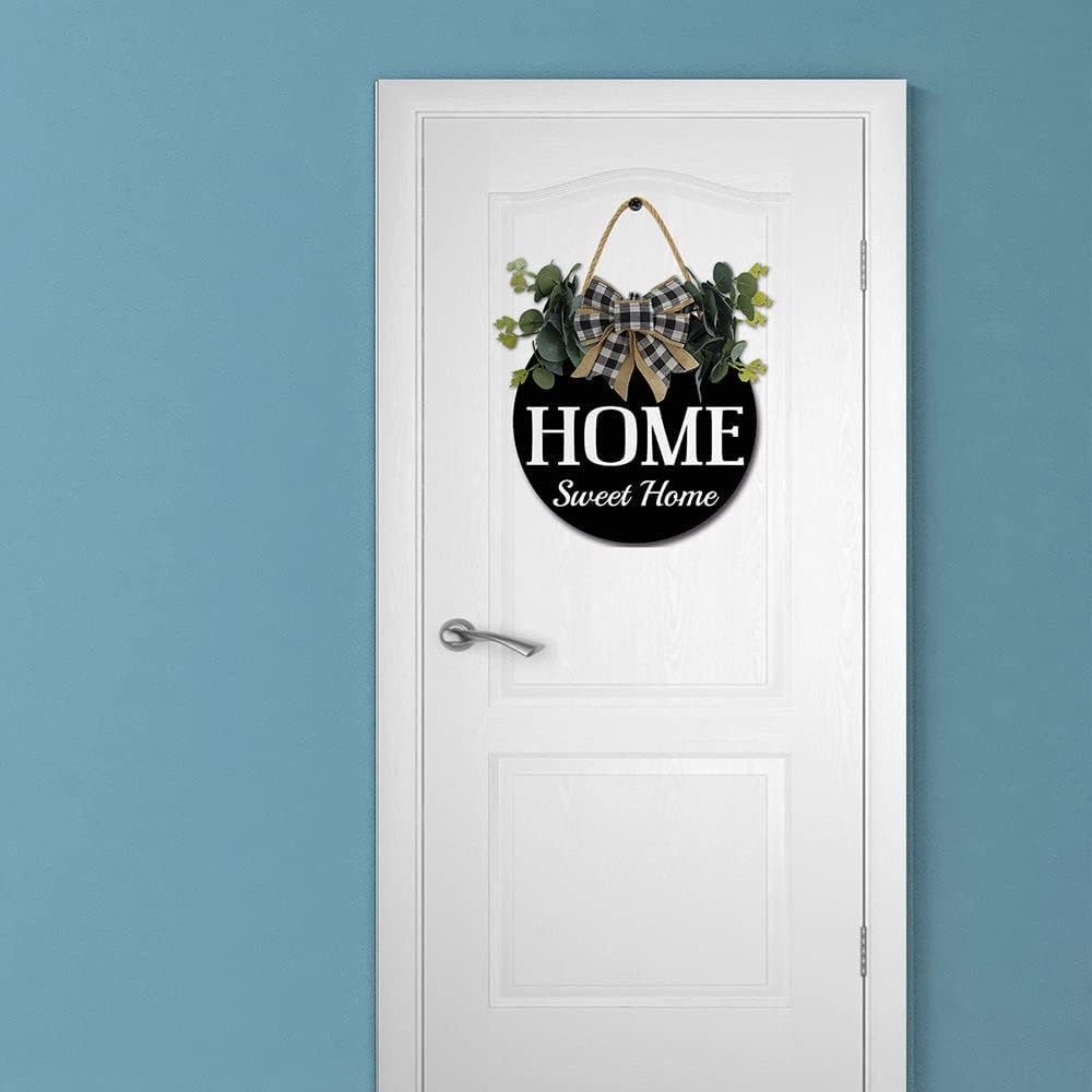 Letrero de bienvenida para puerta delantera, letrero de hola con ...