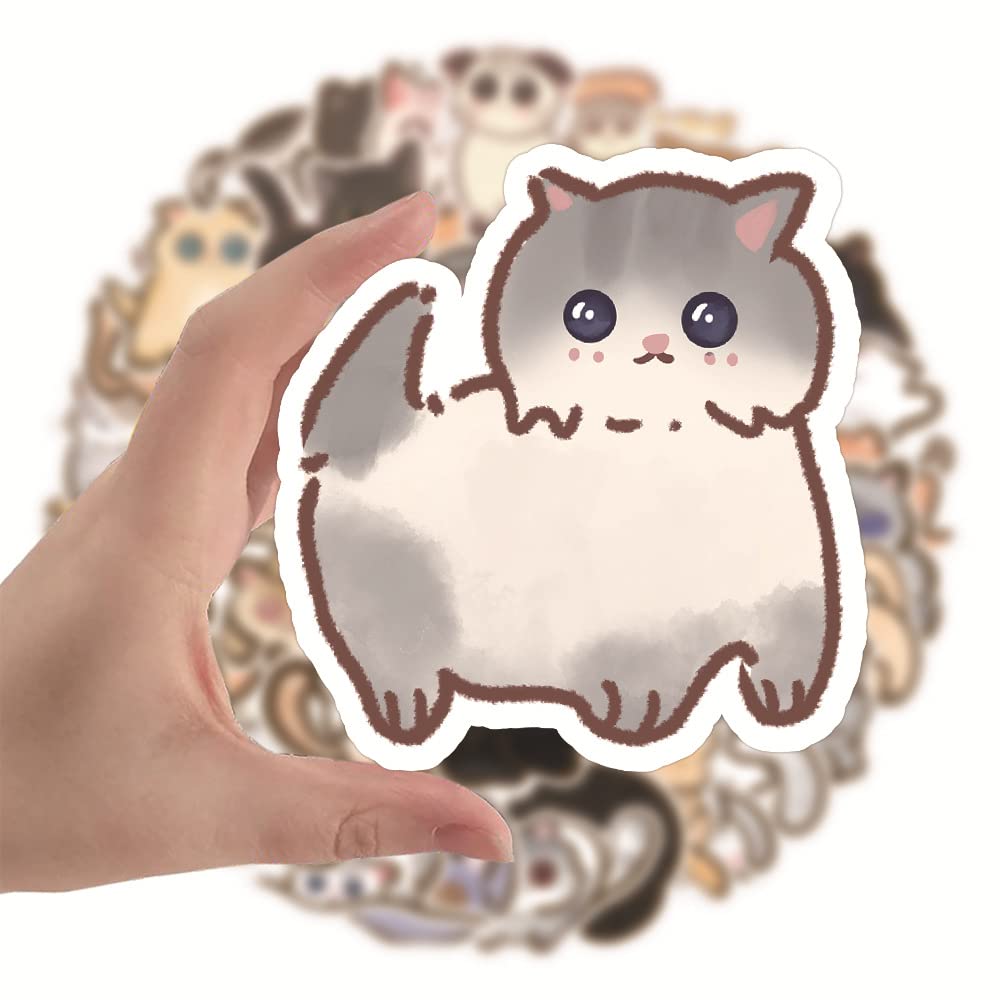 Stickers Waterproof Kitten 50pcs Painting Cats Kitten Waterproof