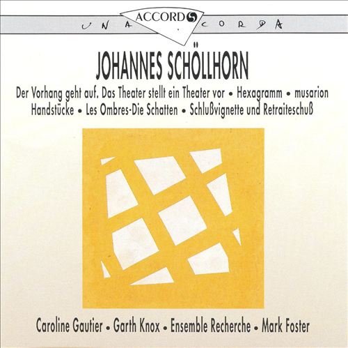 Johannes Schollhorn, Caroline Gautier / Ensemble Recherche - Hand ...