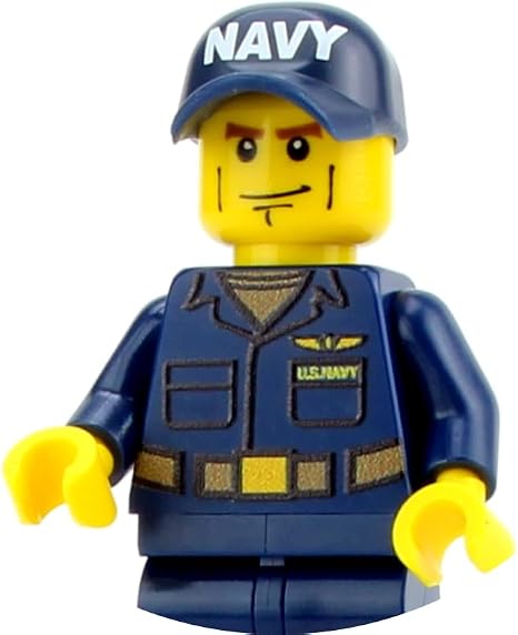 Amazon.com: Battle Brick 1.6 Inches Tall Collectible Navy Crew Member ...