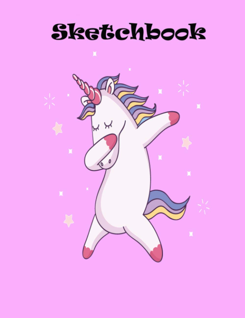 Sketchbook: Cute Unicorn Kawaii Sketchbook for Girls with 120 Pages of ...