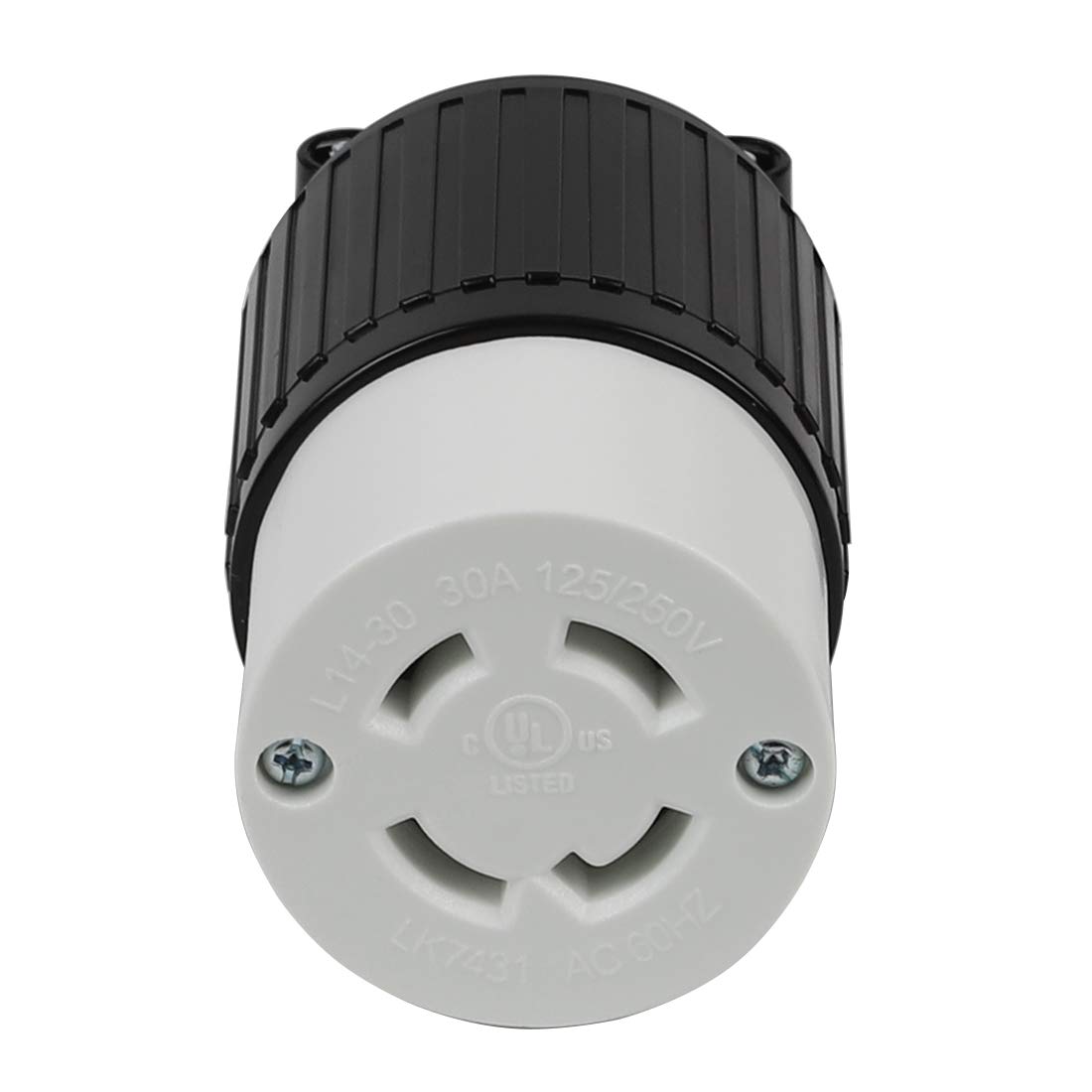 Snapklik.com : Nema L14-30R 30A 125/250V 3 Pole 4 Wire Industrial Grade Locking Female ...