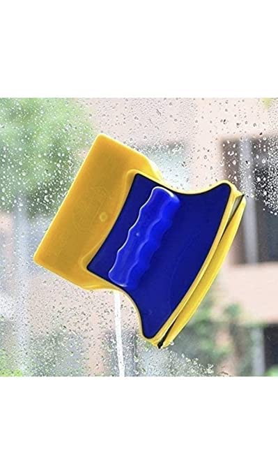 QUALIZA Magnetic Double-Sided Window Cleaner Glazed Squeegee Washing ...