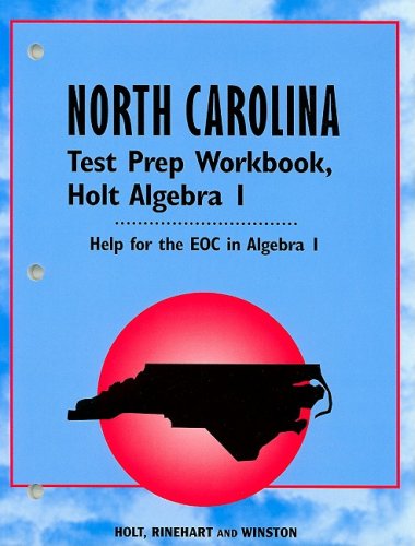 Amazon.com: Algebra 1, Grade 9 Test Prep Workbook: Holt Algebra 1 North ...