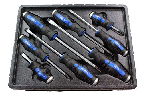 US PRO 8pc Go-Through Screwdriver Set Phillips & Slotted 1605 : Amazon ...