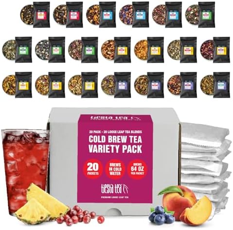 Amazon.com : Tiesta Tea - 20 Pack Cold Brew Variety, Loose Leaf ...