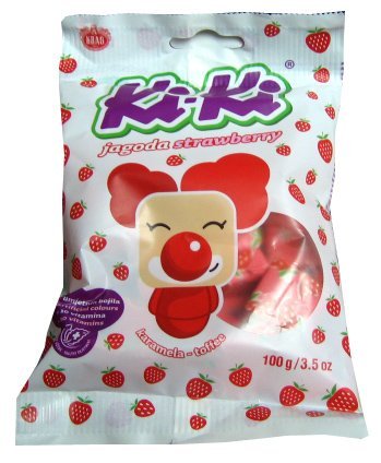 Amazon.com : Kiki Strawberry Toffee, 3.5oz(100g) : Gummy Candy ...