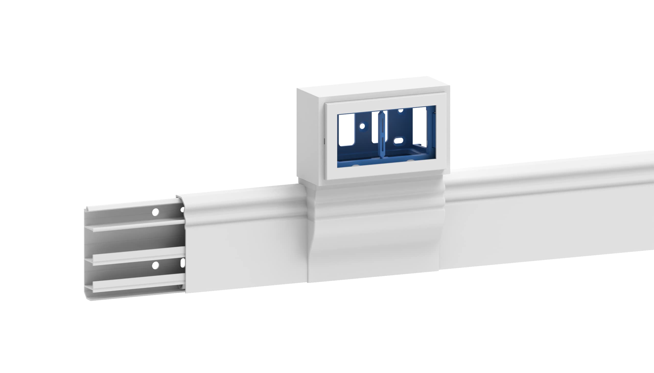 Cablecoach Habengut Berlin Profile 2-Way Socket Unit for Skirting Board ...