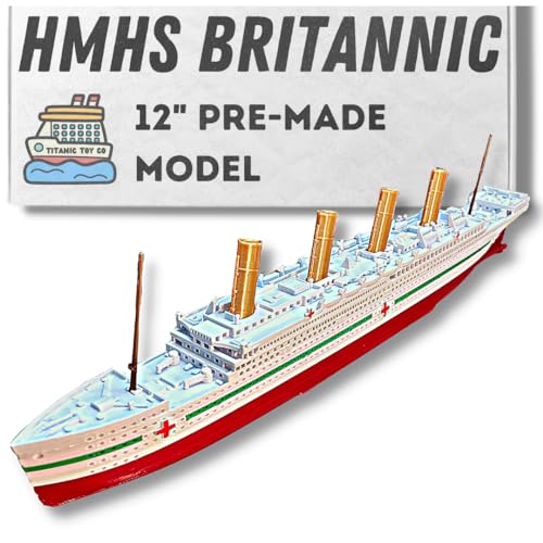 Amazon.com: TitanicToyCo HMHS Britannic Model Ship 1 Ft Long Fully ...