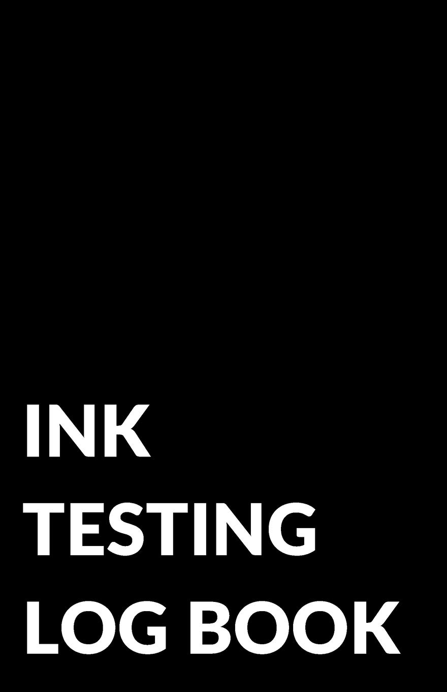 Ink Testing Log Book, for Fountain Pens, Calligraphy Pens, Inks, and ...