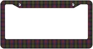 Amazon.com: Clan Logan Scottish Plaid License Plate Frame Metal Auto ...
