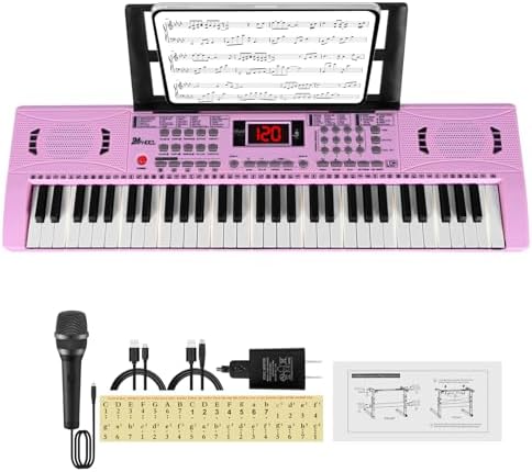 Amazon.com: 61 key keyboard Piano, Portable Electronic Digital Piano ...