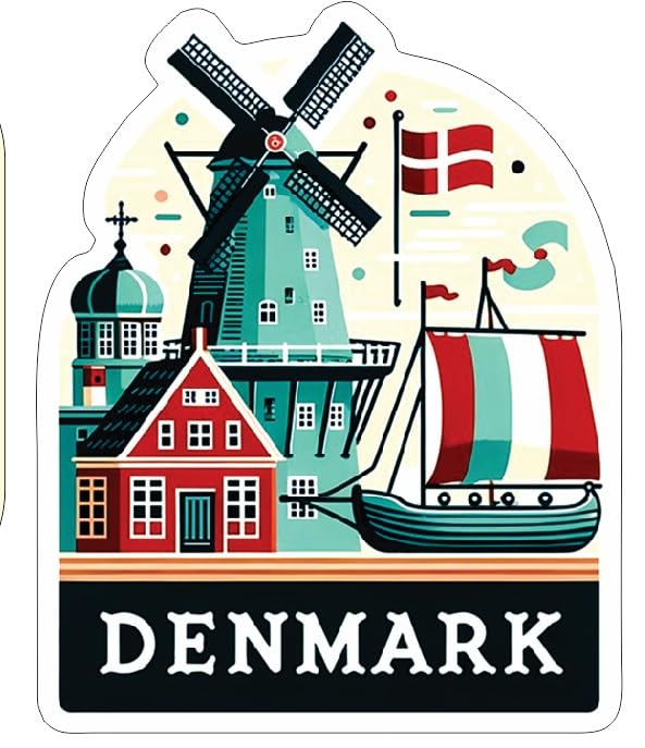 Buy Skywalk Souvenir Denmark Wooden Fridge Magnet (Multicolor) M-781 ...
