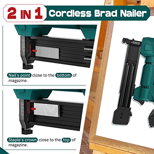 Cordless Nail Gun Battery Powered, NEU MASTER Battery Brad Nailer ...