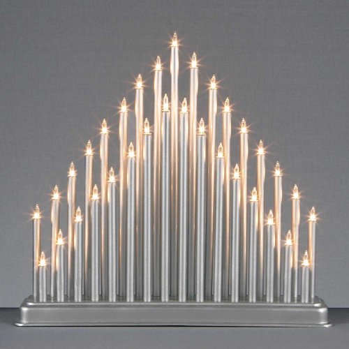 Premier 33 LIGHT SILVER CANDLE BRIDGE TOWER : Amazon.co.uk: Lighting