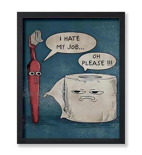 Amazon.com: Monem Art I Hate My Job Poster - Oh Please Print ...