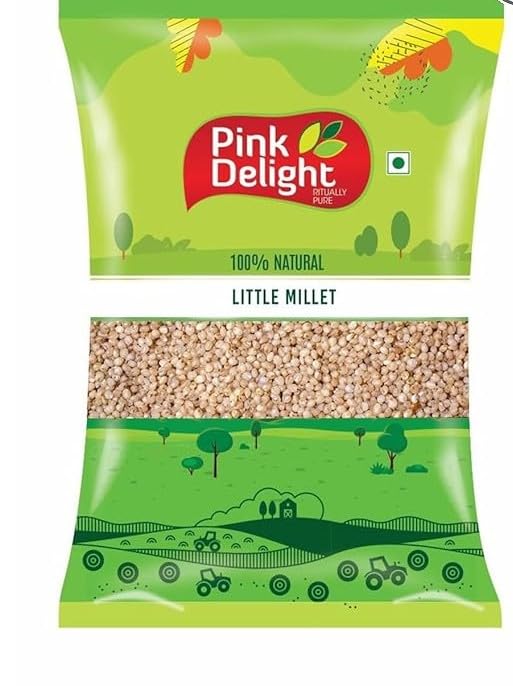 Pink Delight Little Millet, 400 gm | Natural Grains (Kutki/Samai/Same ...