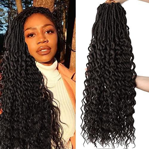 Amazon.com : Hayalisha 24 Inch Faux Locs Crochet Hair 6 Packs Soft ...