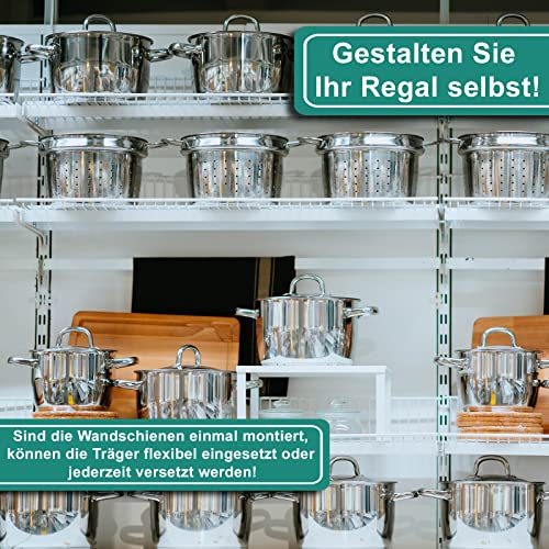 Verwunderlich Wandschienen Regal Schwerlast Fotos