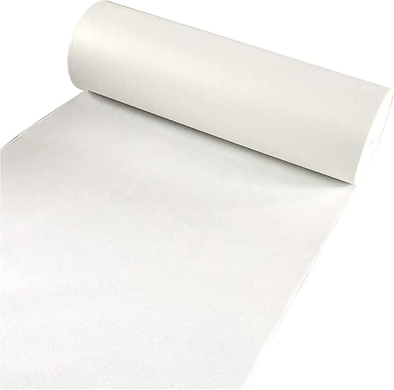 White Aisle Runners 10m Wedding Rug Event Carpet - 2mm Polyester Runway ...