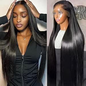 Amazon.com : Lemoda SKINLIKE Real HD 13x6 Full Lace Frontal Wig 210% Straight 15A 13x6 Full Lace ...