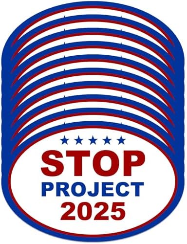 Amazon.com - FEUENS 10 Pack Stop Project 2025 Sticker Vinyl Decals ...