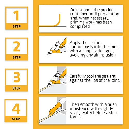 Sika Sikaflex Pro 3 Purform Flexible Polyurethane Sealant, Grey, 600 ml ...