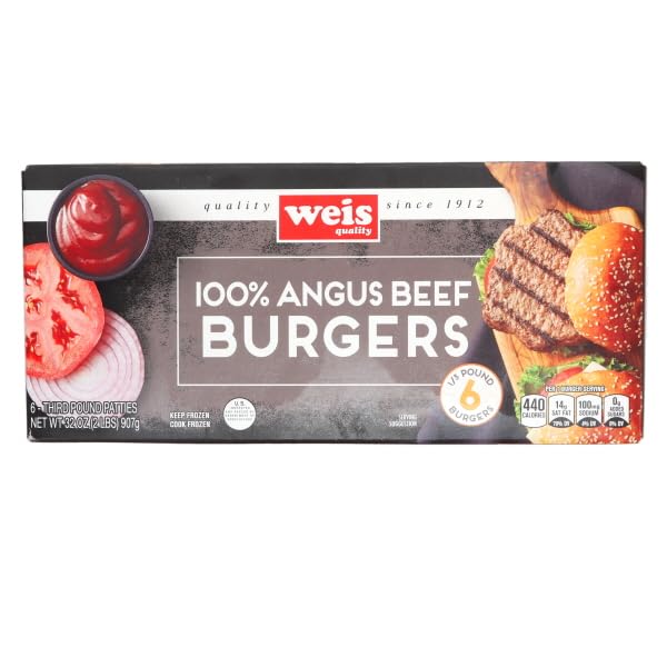 Amazon.com: Weis Quality Meat 100% Angus Burgers : Grocery & Gourmet Food