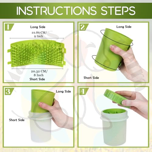 Dog Paw Cleaner, Dog Paw Washer Cup, 2 In 1 Portable Silicone Pet ...