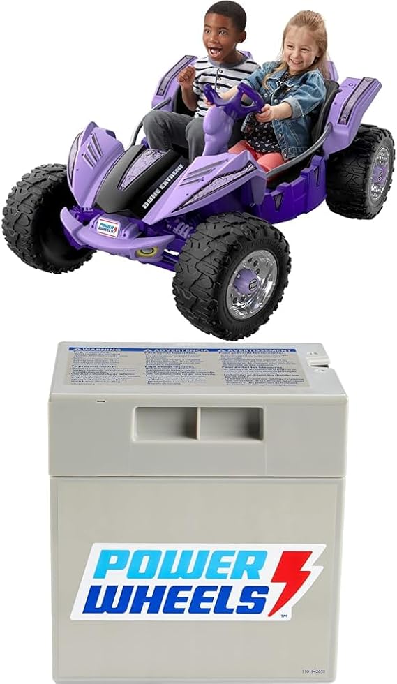 Amazon.com: Bundle of Power Wheels Dune Racer Extreme Purple 12-V Ride ...