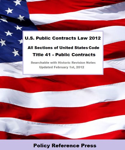 U.S. Public Contracts Law 2012 (U.S.C. Title 41 - Annotated) - Kindle ...