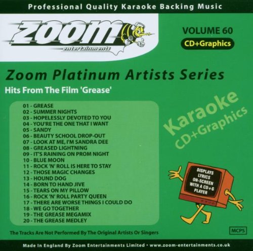 Zoom Karaoke - Zoom Karaoke CD+G - Platinum Artists 60: Grease - Amazon ...