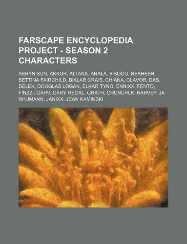Farscape Encyclopedia Project - Season 2 Characters: Aeryn Sun, Akkor ...