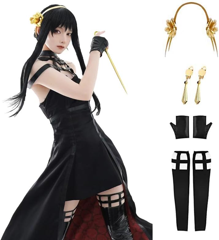 Yor Forger Cosplay Costume Outfit Forger Cosplay Dress Full Set Spy ...