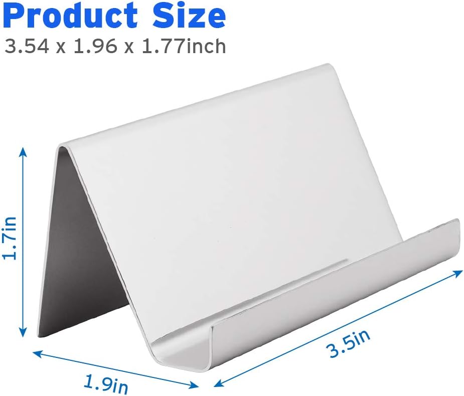 Buy Sooez Business Card Holders Stand for Desk, 3 Pack Office Stainless ...