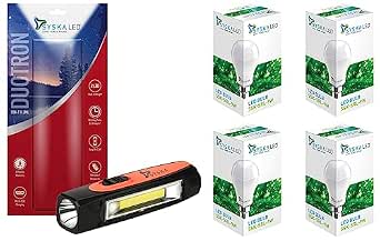 Buy SYSKA SRL 9W B22 Led Bulb (Cool Day Light Bulb, Pack Of 4, B22D ...