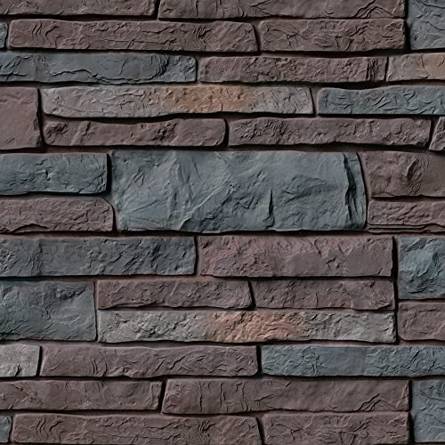 Tando Stacked Stone Composite Stone Exterior Siding Panels 1/2 Square ...
