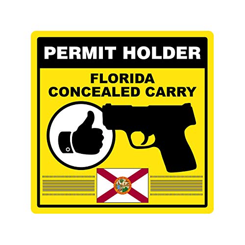 Amazon.com: fagraphix Florida Concealed Carry Permit Holder Sticker Self Adhesive Vinyl 2a ...