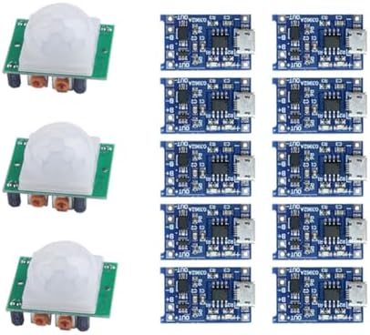 Amazon.com: Bundle of 3pcs HC-SR501 Infrared Motion Sensor, 10PCS 5V 1A ...