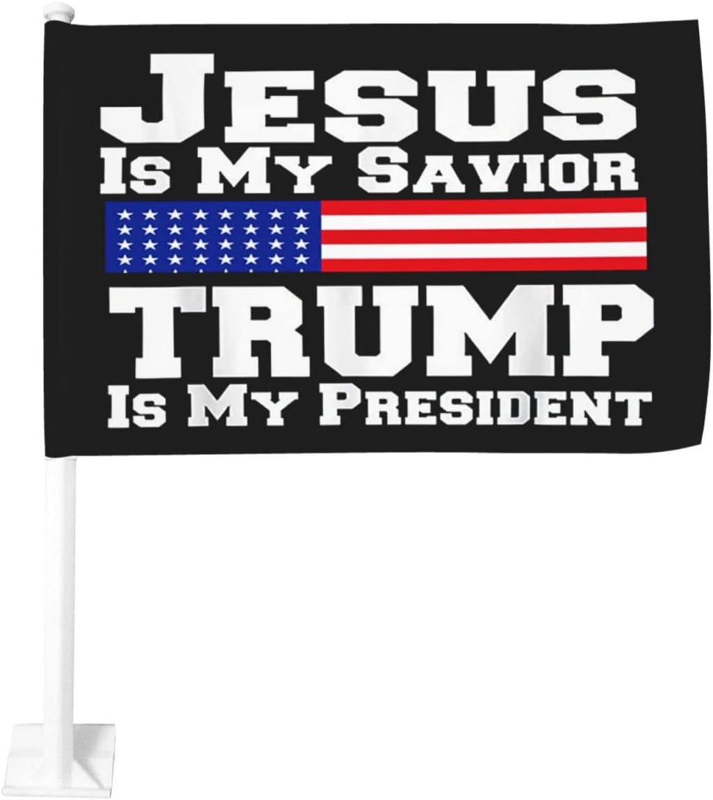 Amazon.com : Jesus Is My Savior Trump Is My President Flag 2024 Save ...