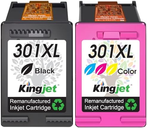 LIFOR 301 Ink Cartridges Combo Pack 301XL Ink Cartridges Black and ...