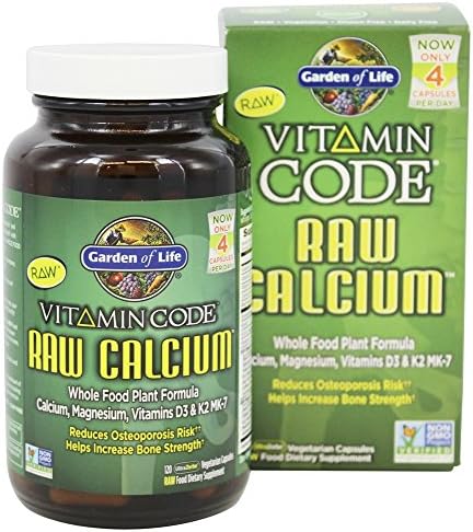Amazon.com: Garden of Life Raw Calcium Supplement for Women and Men ...