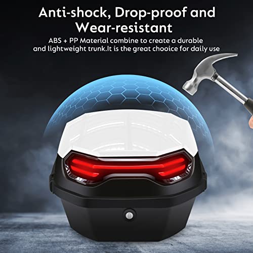 Snapklik.com : 35L Motorcycle Top Case, Motorcycle Daily Tail Box Trunk ...