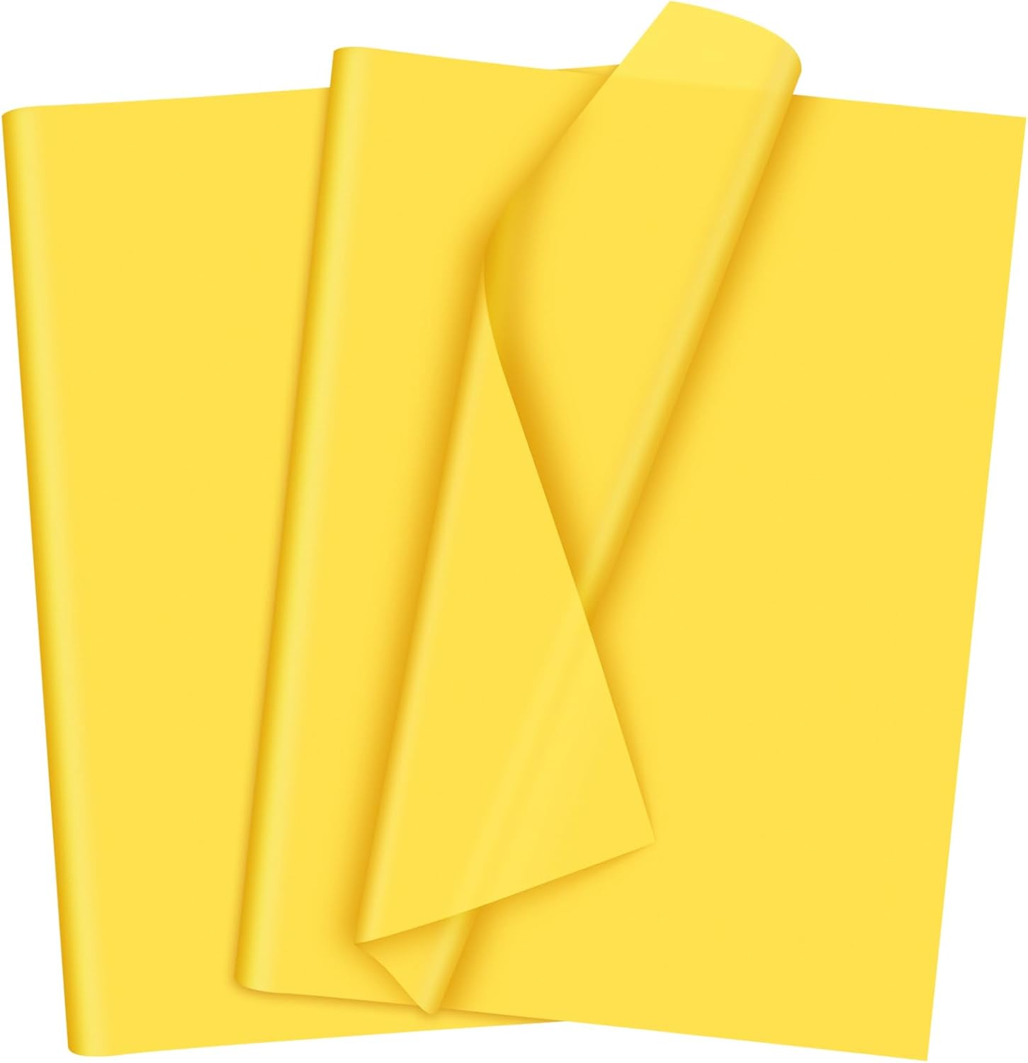 Amazon.com: Morcheiong 120 Sheets Yellow Tissue Paper Art Gift Wrapping ...