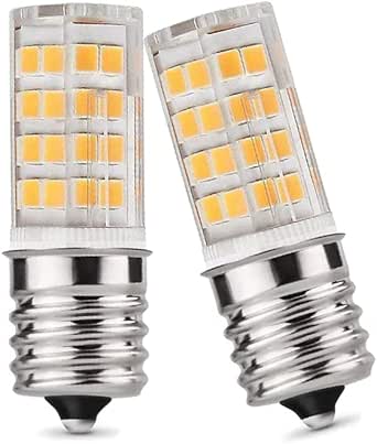 Amazon | LED電球、E17 LED電球、E17口金、直径17mm、4ワット（40ワットハロゲン電球相当）、省エネ、電球色3000K、370LM、 セラミック基盤、広配光タイプ、調光器 ...